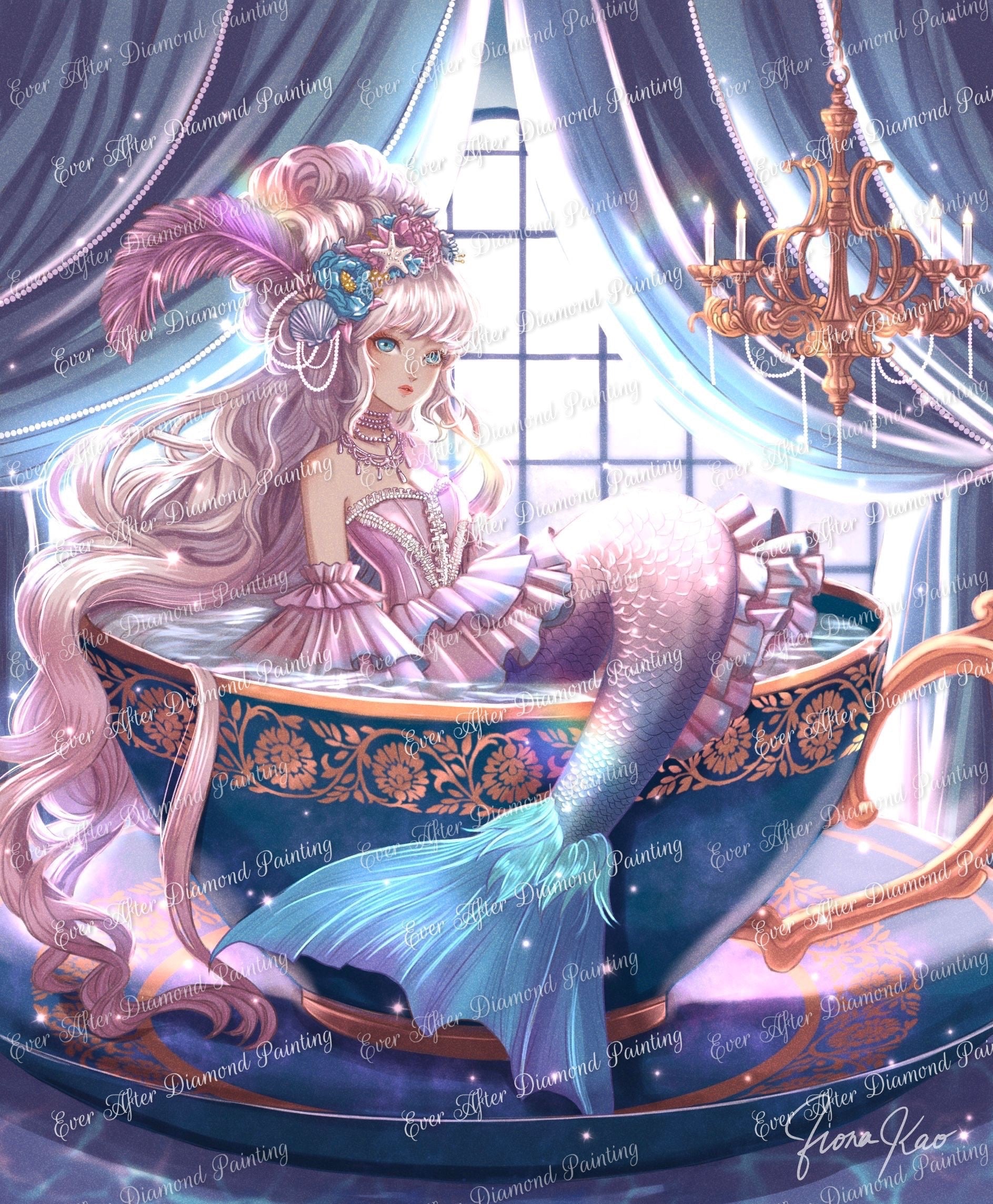 Mermaid Tea by Fiona Kao – Ever After Diamond Painting